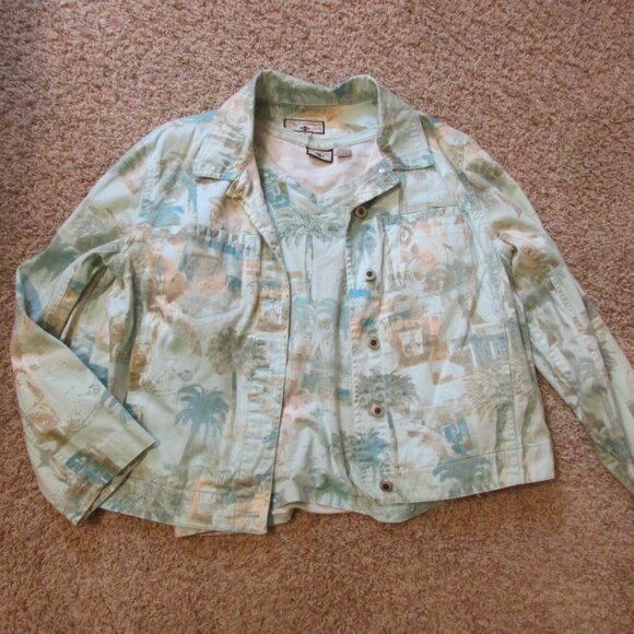 Caribbean Joe | Jackets & Coats | Caribbean Joe Xl Mint Aqua Green ...